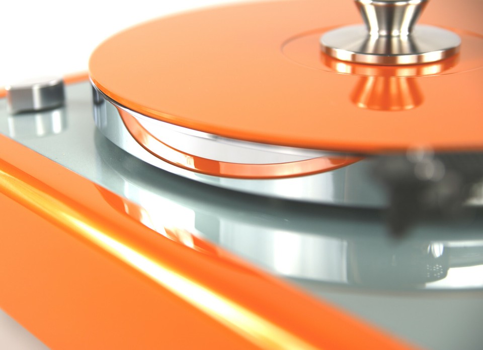 Restored Thorens TD160 turntable Electric Orange Ice Blue with SME 3009 ...