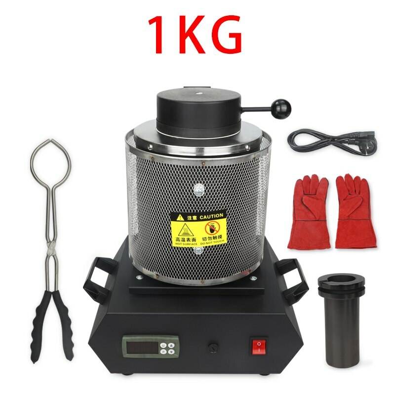 Melting furnace 1kg-2kg-3kg graphite crucible furnace high temperature ...