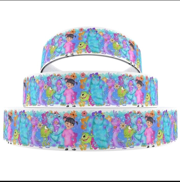 3 inch Monsters Grosgrain Ribbon HAIR BOWS WHOLESALE 1242700 Boo Mike ...