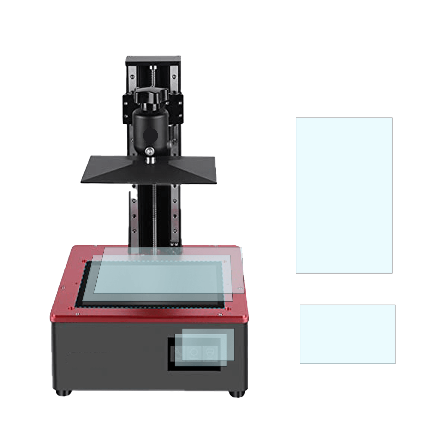 Screen Protector Schutzfolie für Resin 3D Drucker MSLA Crealitiy Halot ...