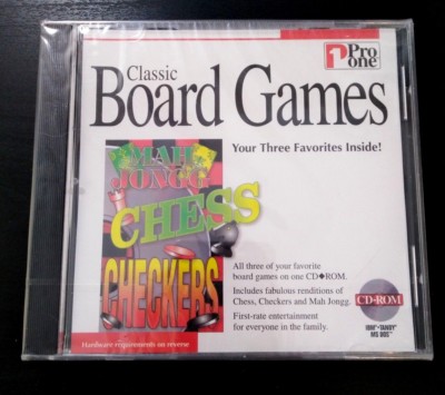 Classic Board Games PC (Vintage CD-ROM) Mah Jongg Chess Checkers *RARE | eBay