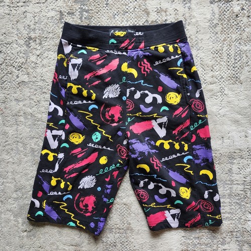 Switch Remarkable Size 14/16 Boys Youth Black Paint Splatter Shorts ...