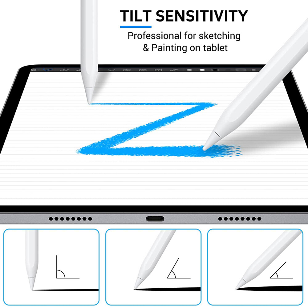 Stylus Pen Bluetooth Pencil For Apple iPad 9/7/8th/Mini/Air 4/5th/Pro ...