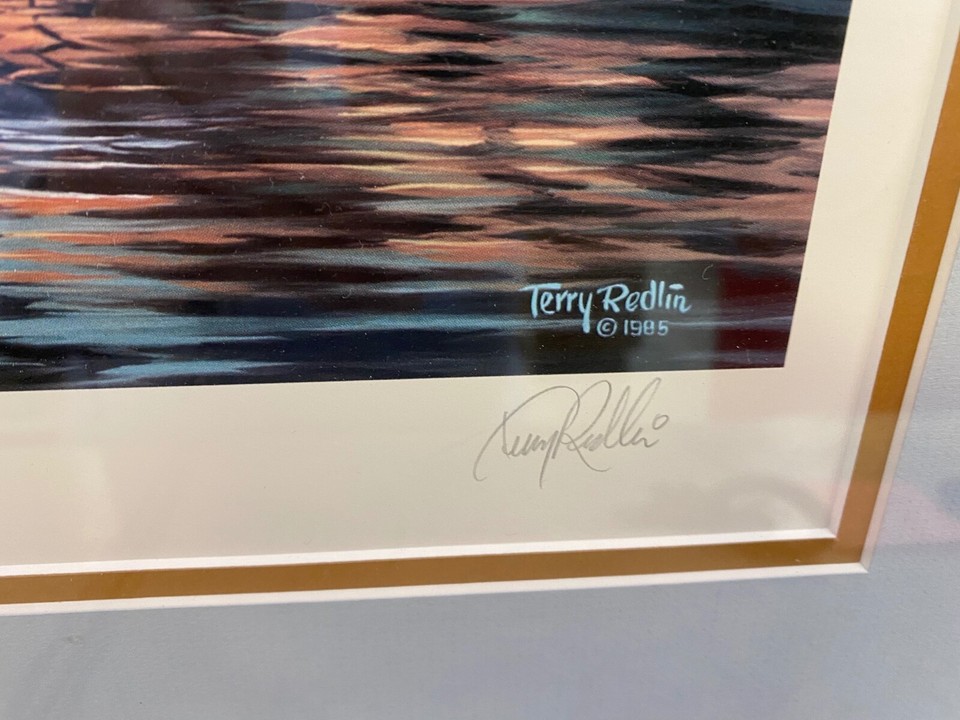 TERRY REDLIN CUSTOM FRAMED / MATTED "Autumn”Large Framed | eBay