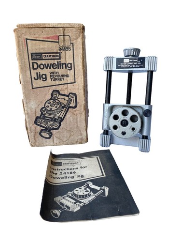 Vintage Sears Craftsman Doweling Dowel Jig w/Revolving Turret 94186 ...