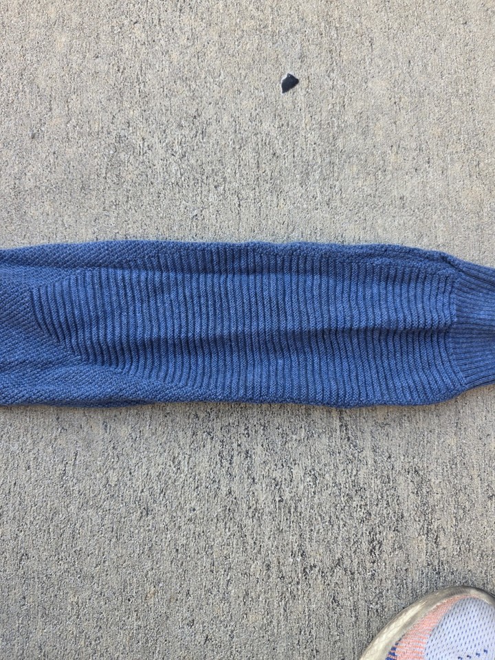 Billy Reid Mens Fisherman Rib Crewneck Sweater In Rust Sz S Cashmere ...