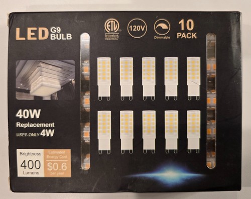 Intertek G9 LED BULB Dimmable 2700k 40W Replacement, Uses 4W, 120V, NIB ...