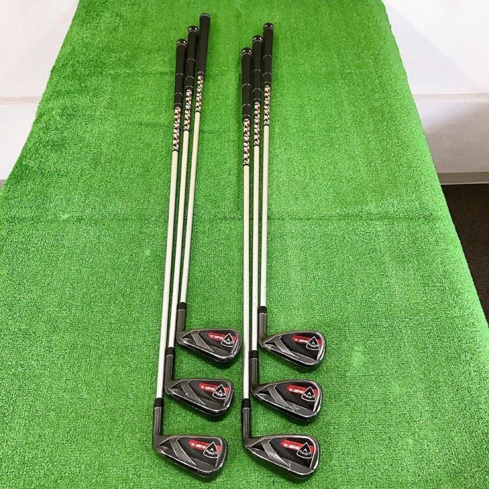 Callaway RAZR X BLACK Iron Set 6pcs 5 6 7 8 9 Pw RAZR X SERIES 65i ...