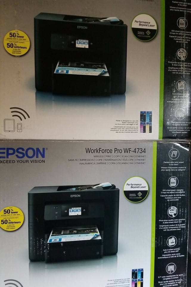 Epson WorkForce Pro WF-4734 Printer Multifunction Wireless Inkjet (Like ...