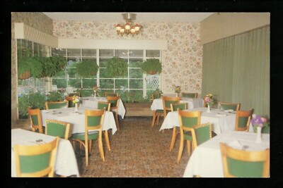 Georgia GA postcard Perry New Perry Hotel and Motel Restaurant Interior ...