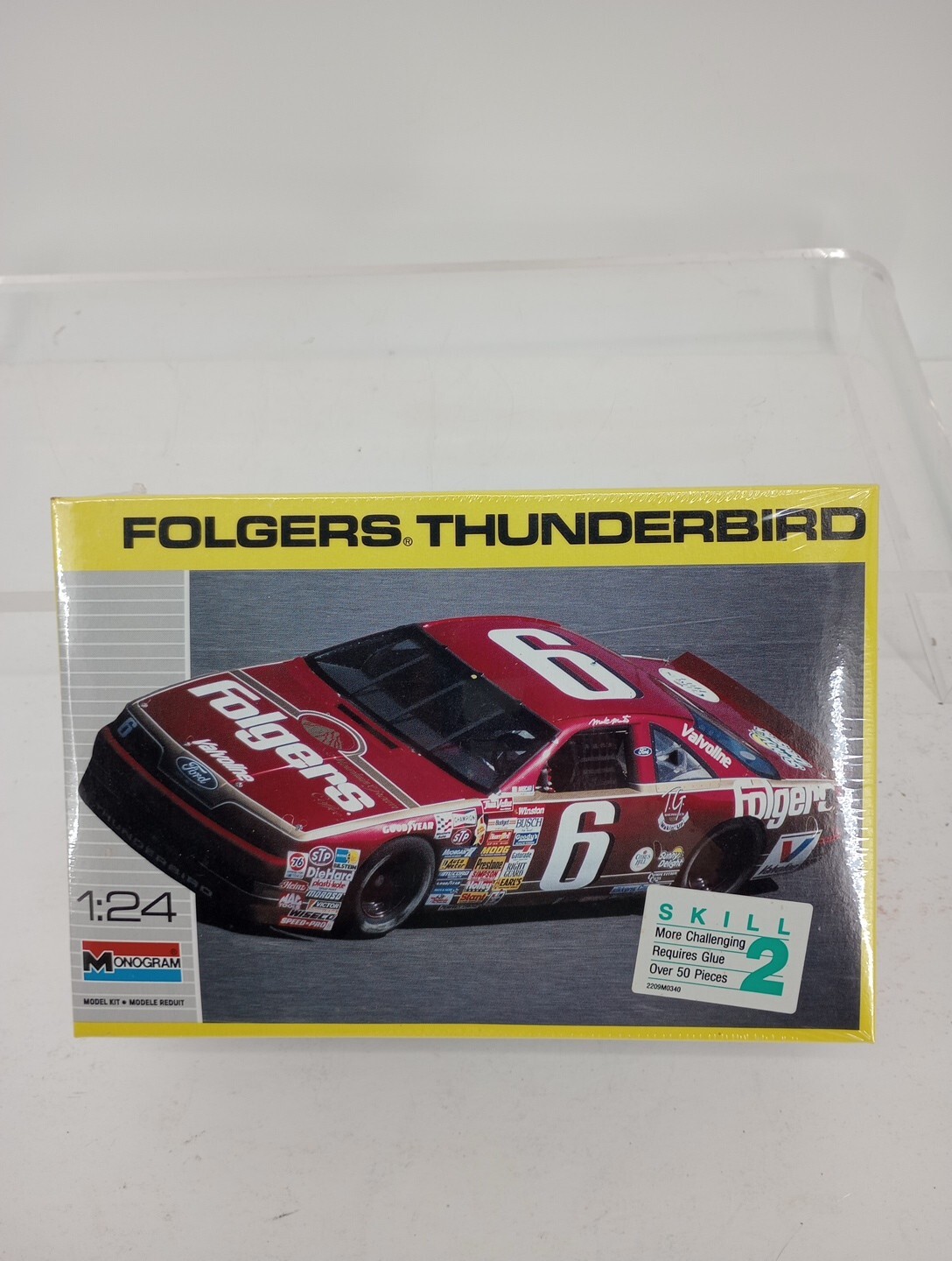 Vtg 1990 Monogram Mark Martin #6 Folgers Thunderbird Model Kit Nascar ...