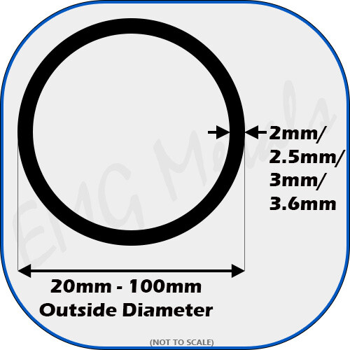Galvanised Steel Round Tube pipe 27mm - 80mm OD outside diameter pole ...