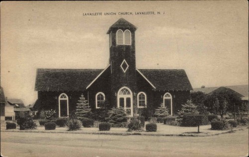 Lavallette New Jersey NJ Union Church Vintage Postcard | eBay