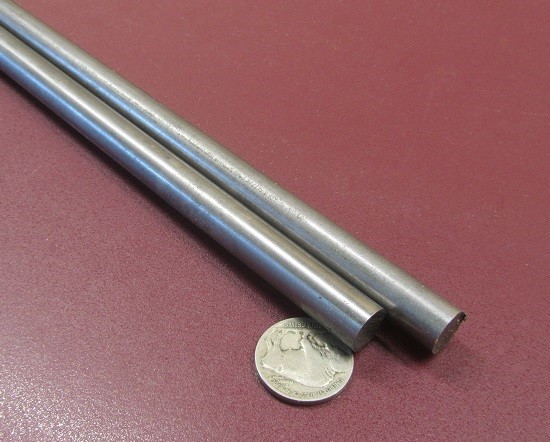 12L14 Steel Unpolished Rod Round Bar, 7/16" Dia x 3 Foot Length, 2 Pcs ...