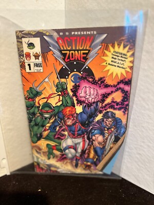 Action Zone 1 TMNT WildCATS Skeleton Wars comic book CBS promo NM Jim ...