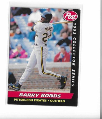 1993 Post Barry Bonds #15 EX-MT Pirates | eBay
