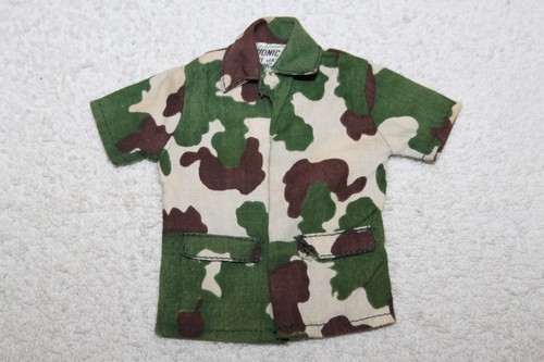 Vintage GI Joe 1975 - Atomic Man - Camouflage Shirt - "Bionic Man" Tag ...
