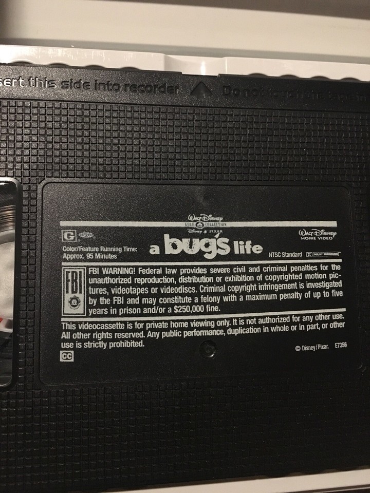 A Bugs Life (VHS, 2000, Gold Collection Edition) 786936126716| eBay