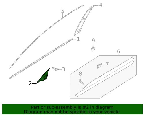 OEM 82280-S8000 Front/Right RH Door Corner Ups # for Hyundai Palisade ...