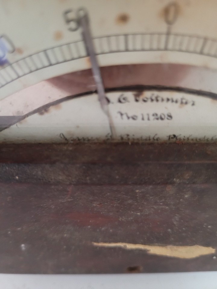 Antique James Biddle Voltmeter Meter Steampunk USA | eBay