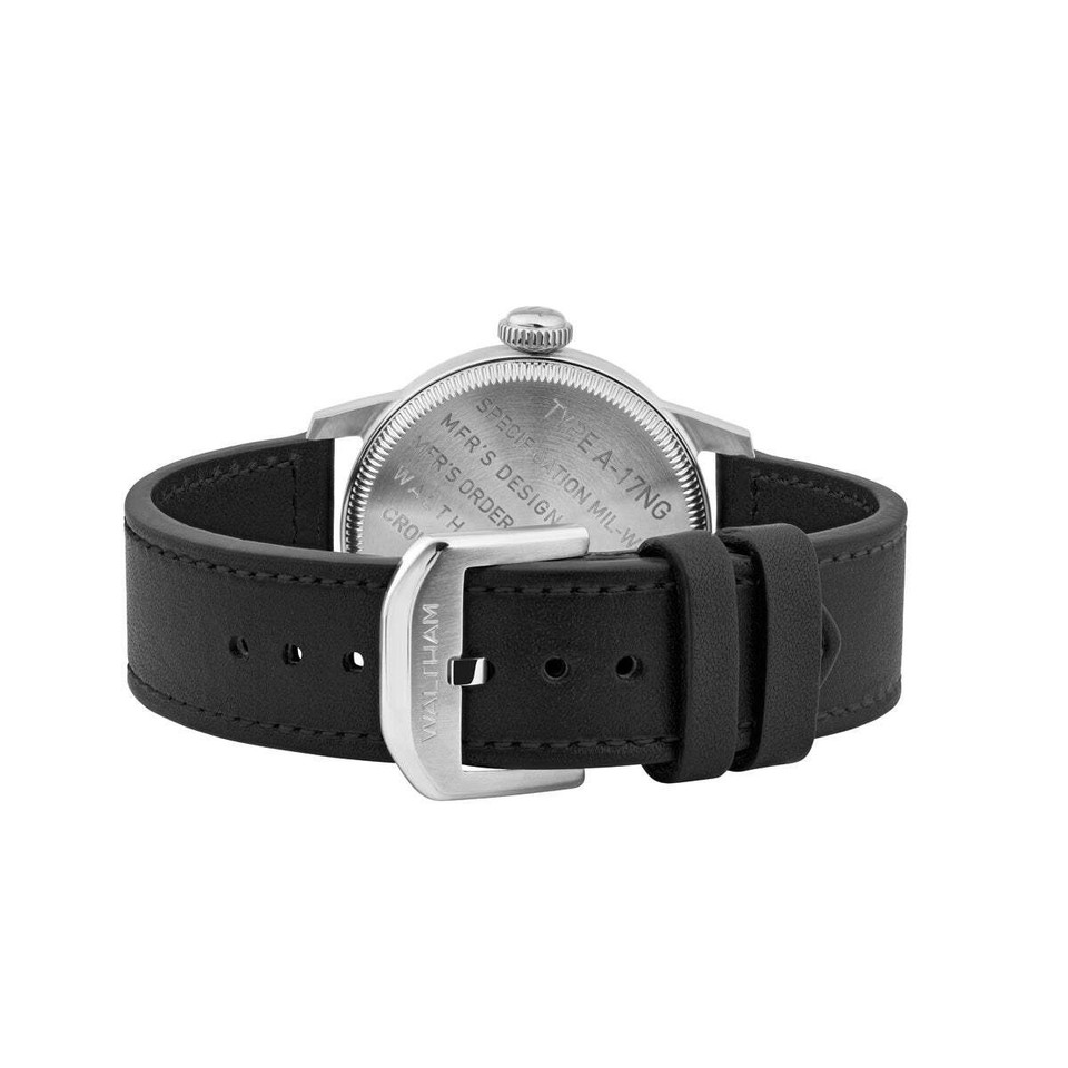 A17 Pilot Black dial on leather | Black Dial Wristwatch WA17.M100.SS ...