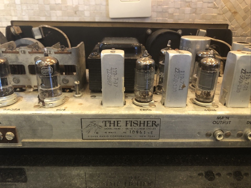 The Fisher Series 40 FM Tube Tuner Perfect Working Condition | eBay
