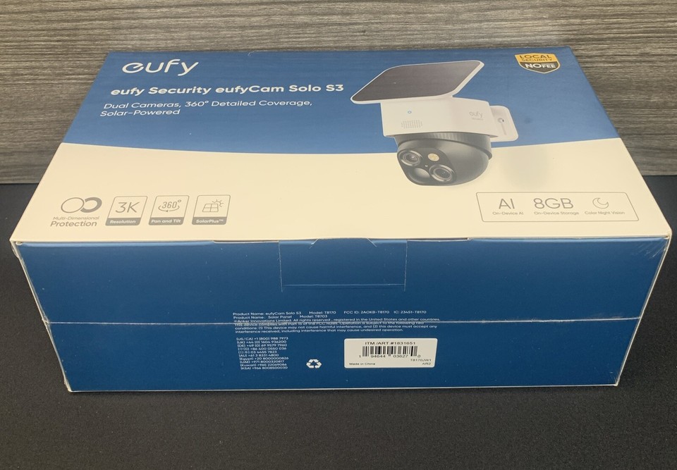 eufy Security - SoloCam S3 Outdoor Wireless 3k Security Camera, Solar ...