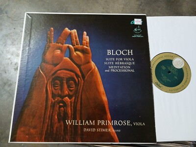 William Primrose LP Capitol P8355 Bloch Suite For Viola Rare EX | eBay