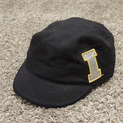 Iowa Hawkeyes Cadette Strapback Hat Cap Black Sequin Adjustable One ...