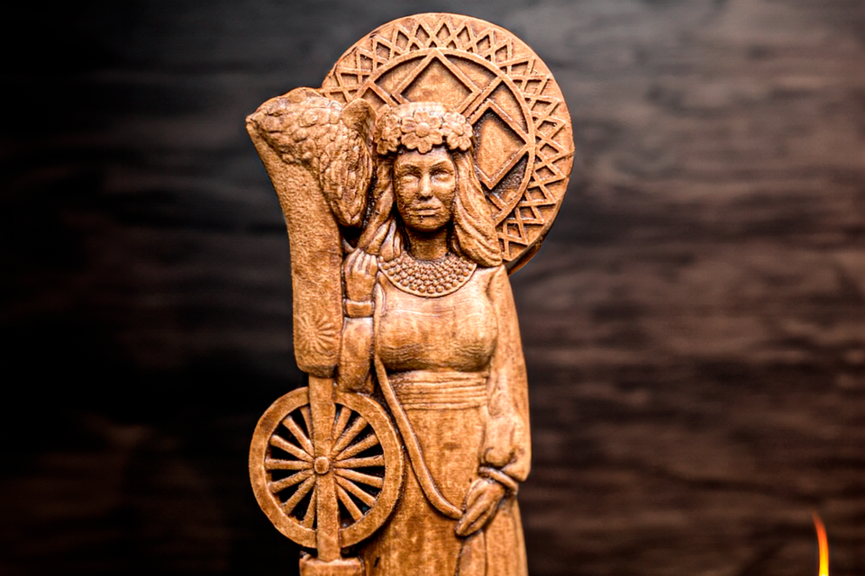 Makosh Mokosh Statue Slavic Pagan Goddess Figurine Chura Gods Slavic ...