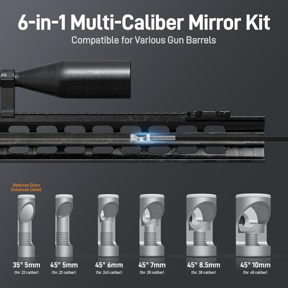 USB-C Rifle Borescope Short Focus NTG100-C Flexible Gun Barrel Camera ...