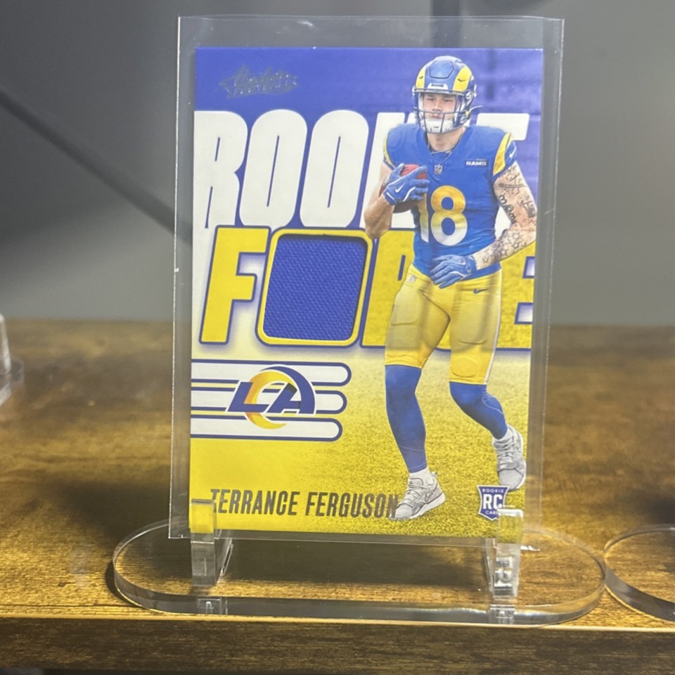 2025 Panini Terrance Ferguson Rookie PATCH & SILVER Select LA Rams NFL ...