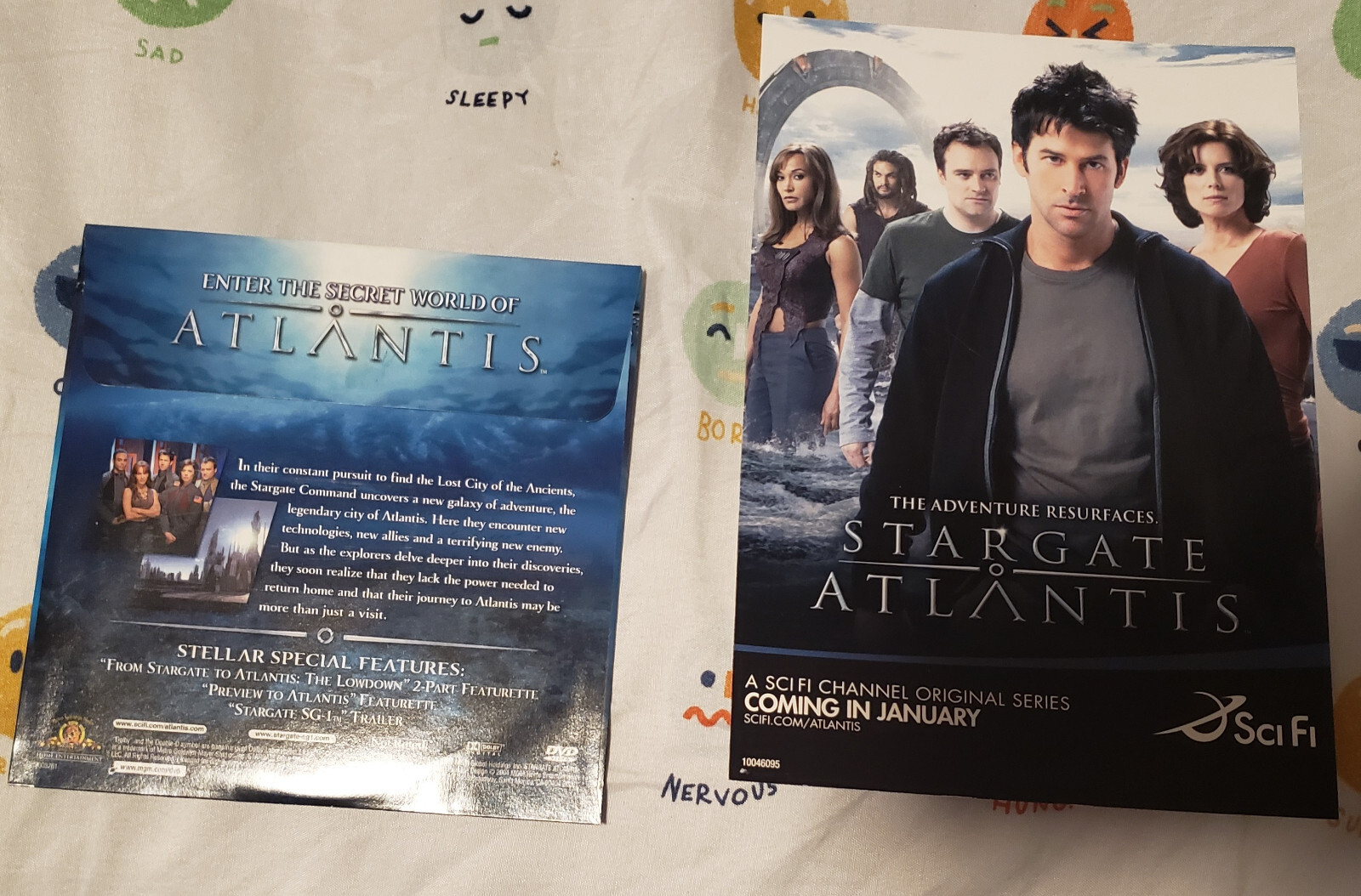 Stargate Atlantis promotion flyer 5x7 & promotional DVD disc 2004 Jason ...