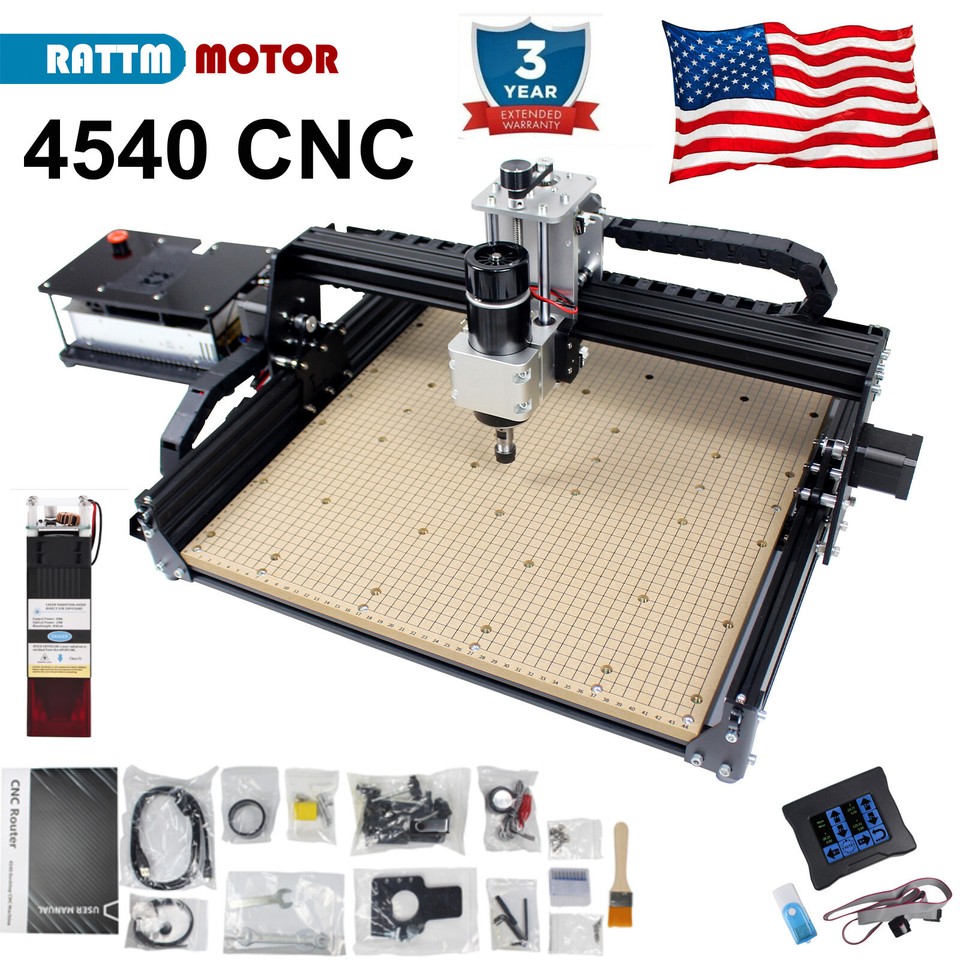 〖USA〗4540 CNC Router Laser Engraver Cutting Machine Offline/Limit ...