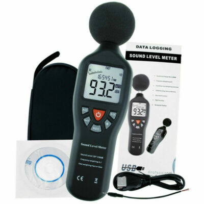 Sound Level Meter Data Logging Function 30dB~130dB Noise Tester ...