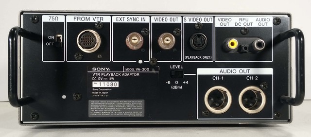 1 Sony Va-300 VTR Playback Adapter Make OFFER for sale online | eBay