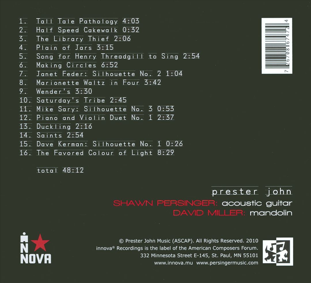 PRESTER JOHN/SHAWN PERSINGER - DESIRE FOR A STRAIGHT LINE [DIGIPAK] NEW ...