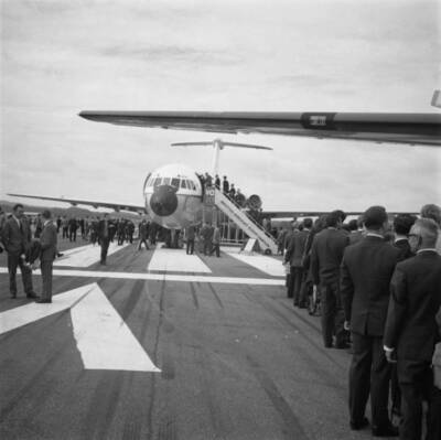 Vickers VC10 jet airliner of British Aircraft Corporation 1966 OLD ...