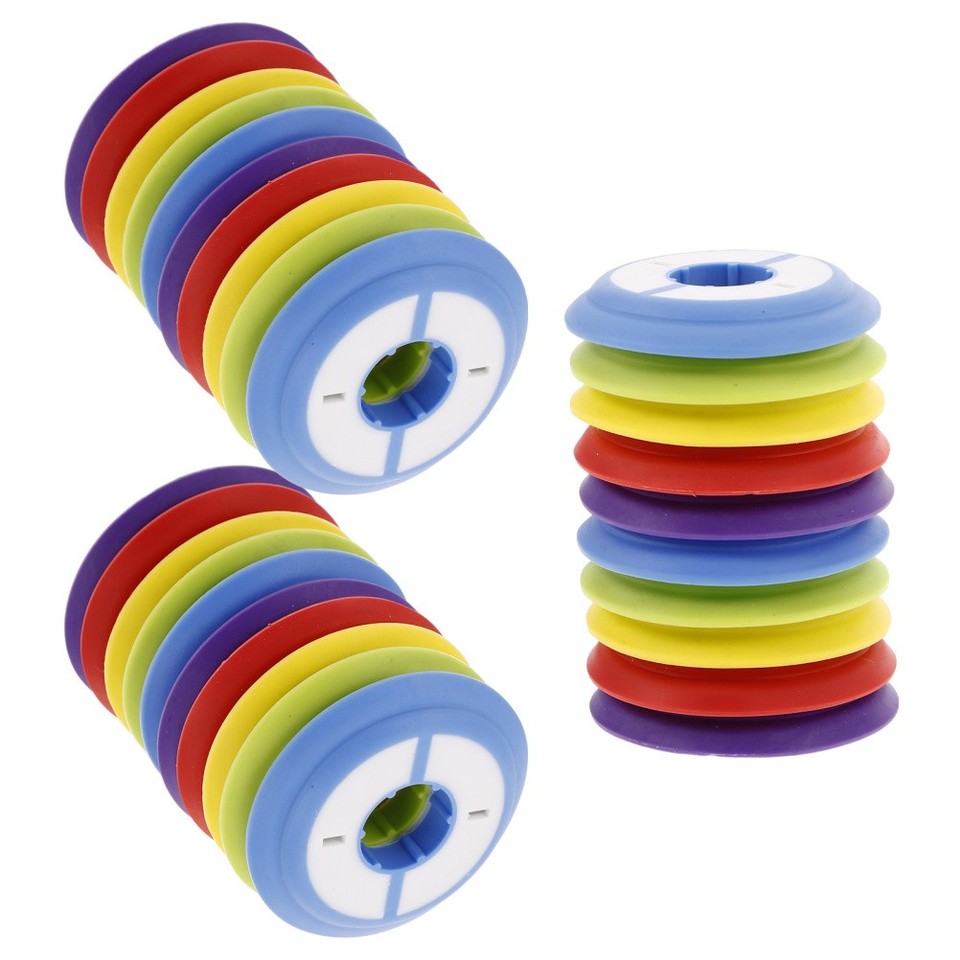 30PCS Fishing Line Keeper: 60mm Fishing Rubber Spools Silicone Line ...