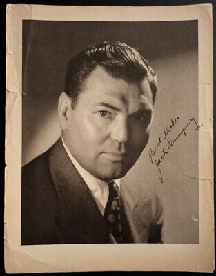 Jack Dempsey Signed Autographed Photo JSA LOA Heavyweight Boxer Boxing ...
