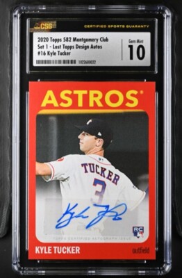 2019 2020 Topps Montgomery Club Set 1 Kyle Tucker #16 Autograph CSG Gem ...