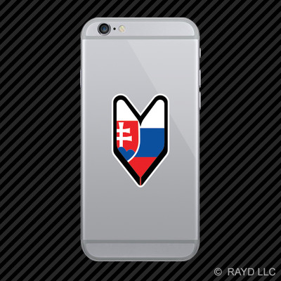 Slovak Driver Badge Cell Phone Sticker Mobile Slovakia SVK SK | eBay