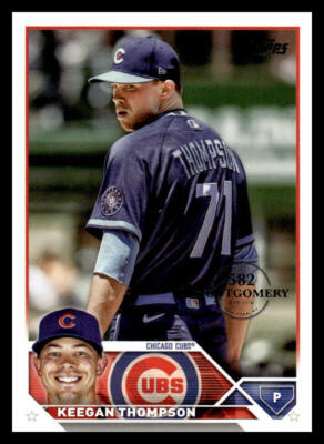 2023 Topps Keegan Thompson Montgomery Club Stamp 40 Chicago Cubs | eBay