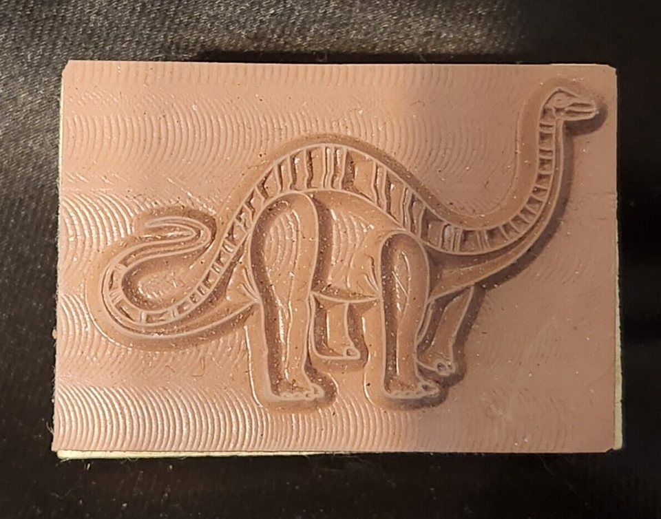Brachiosaurus Dinosaur Rectangle Rubber Stamp for Stamping | eBay