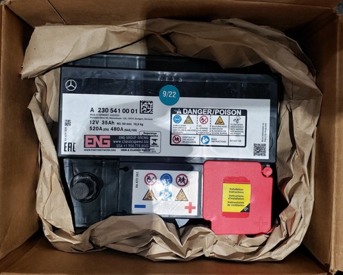 FRESH 2026 OEM GENUINE MBENZ AMG FRONT STARTER 12V 35Ah BAT ...