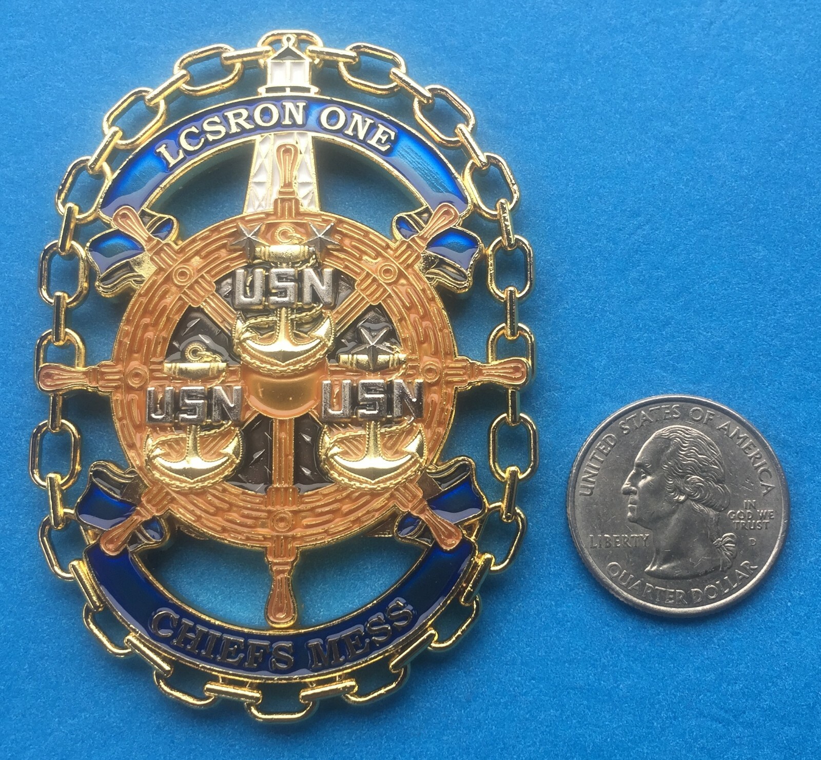 US NAVY CHALLENGE COIN LITTORAL COMBAT SHIP (LCS) SQUADRON 1 (LCSRON ...