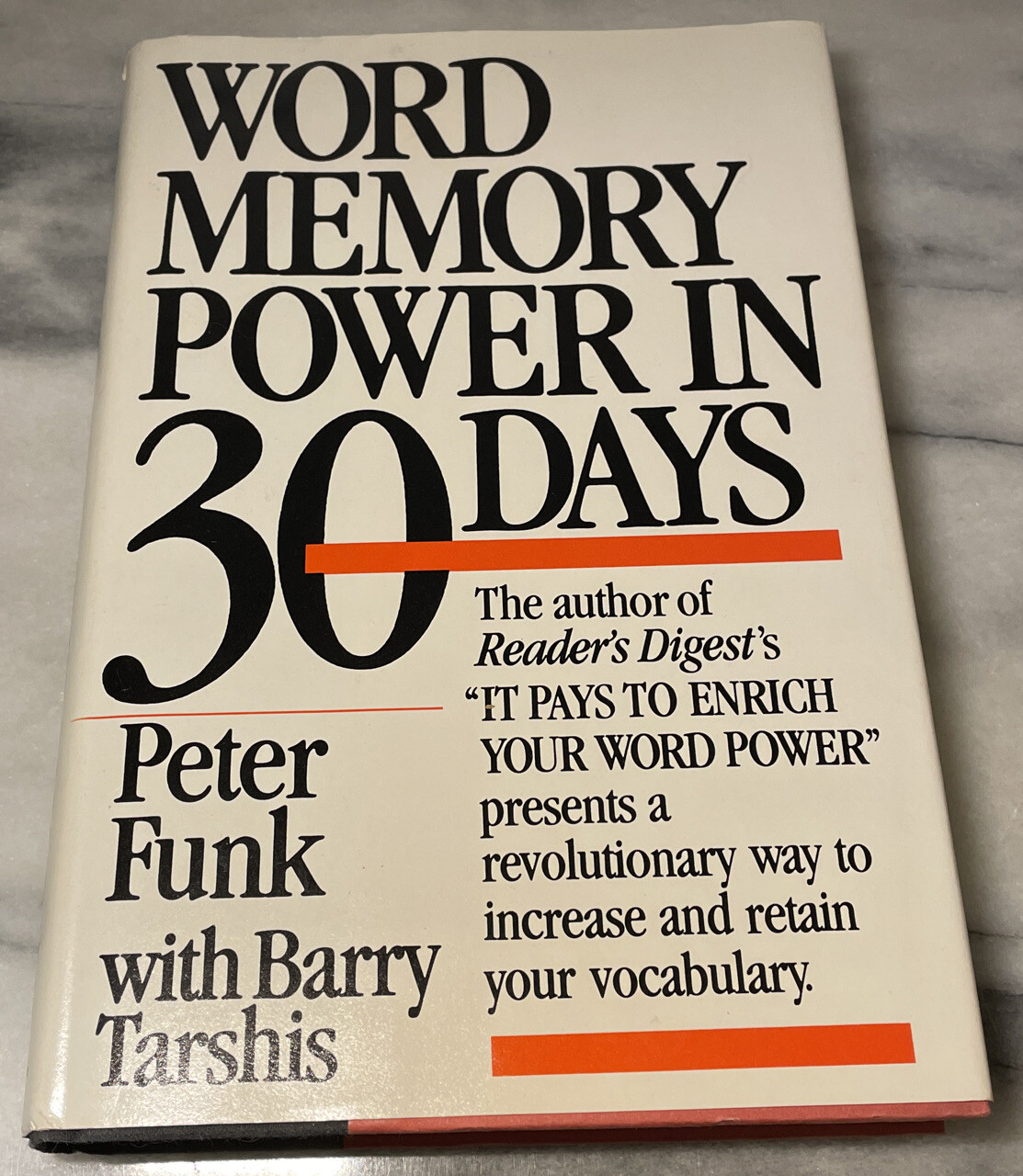 Word Memory Power in Thirty Days by Barry Tarshis and Peter Funk (1981 ...