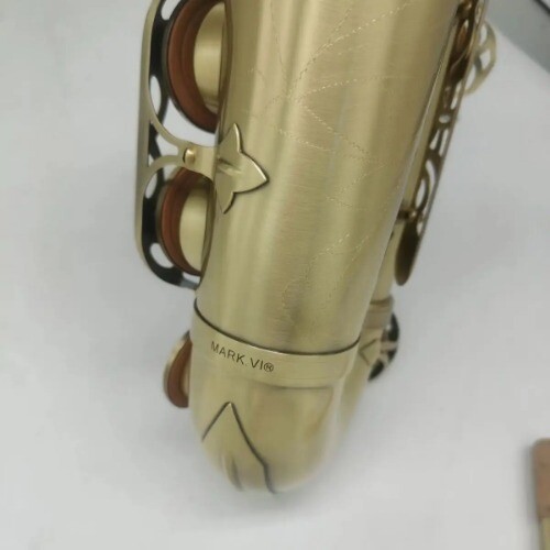 Antique Finish Eb E-flat Alto Saxophone Sax Shell Key Carve Pattern ...