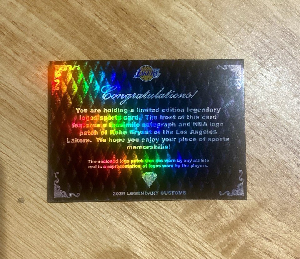 Kobe Bryant Legendary Logos Logo man Refractor | eBay