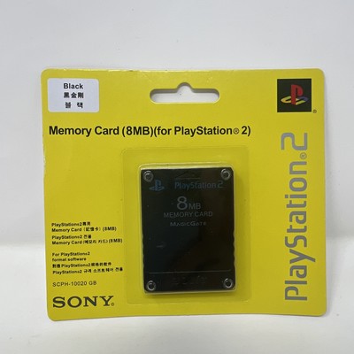 8MB Megabyte Memory Card Data Sony PlayStation 2 PS2 Slim Game Console ...